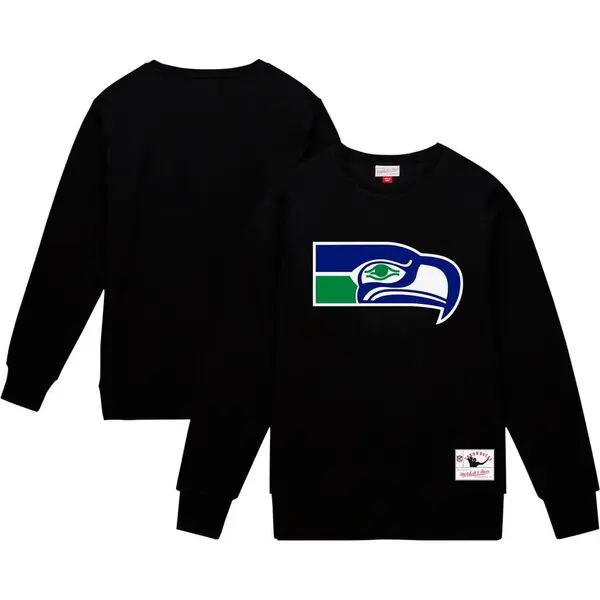 Mitchell & Ness Seattle Seahawks Basic Fleece Pullover Sweatshirt