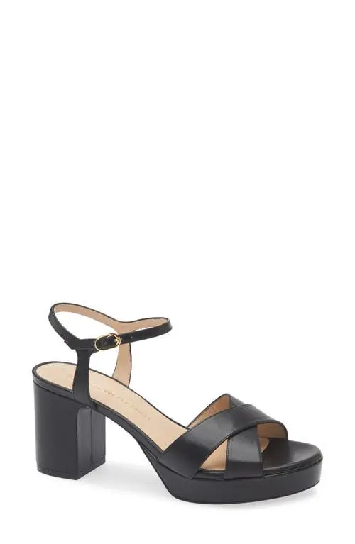 STUART WEITZMAN Dayna Platform Sandals - Black