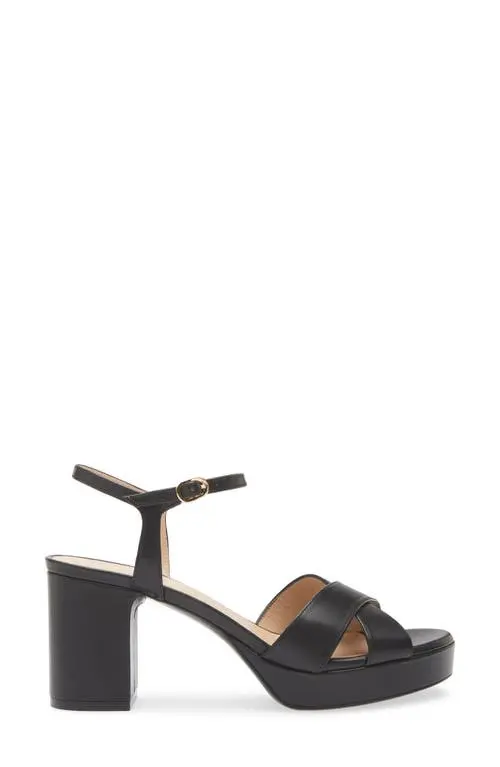 STUART WEITZMAN Dayna Platform Sandals - Black