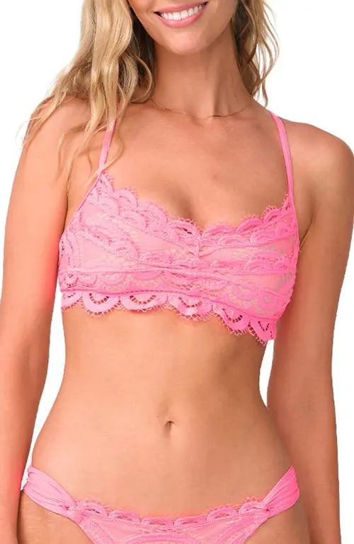 PQ Lace Bikini Top - Tulip