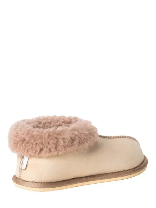 CELTIC & CO. Shearling Bootee Slippers - Oatmeal