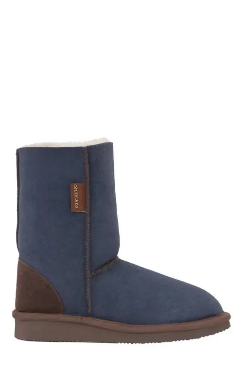 CELTIC & CO. Shearling House Boots - Blue Iris