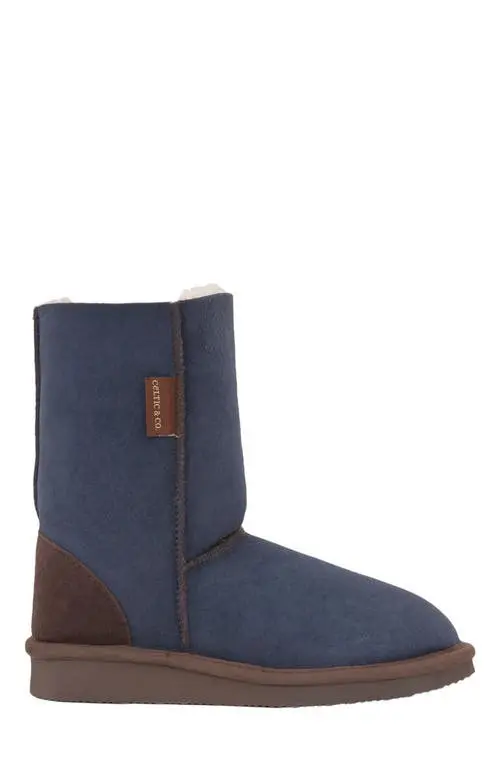 CELTIC & CO. Shearling Boots - Blue Iris