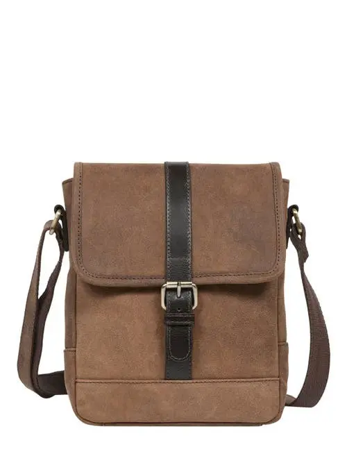 CELTIC & CO. Trim Leather Crossbody Bag