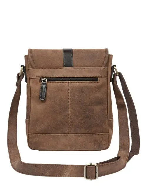 CELTIC & CO. Trim Leather Cross Body Bag