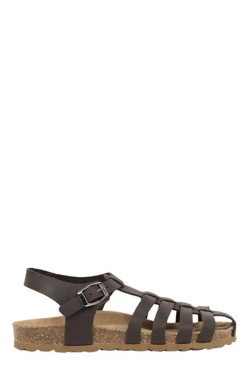 CELTIC & CO. Fisherman's Flat Sandal - Ebony