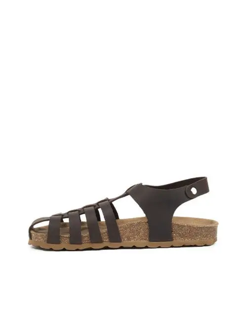 CELTIC & CO. Fisherman's Flat Sandal - Ebony