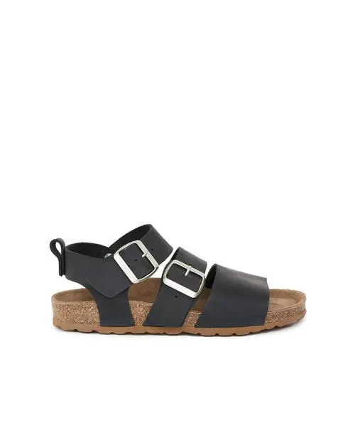 CELTIC & CO. Triple Strap Sandal - Navy