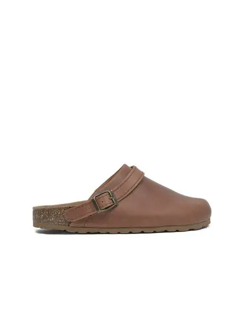 CELTIC & CO. Strap Detail Clogs - Rust