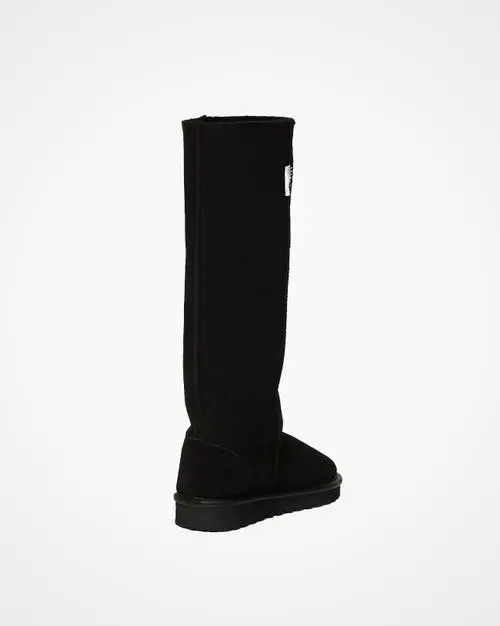 CELTIC & CO. Celt Shearling Knee High Boots - Black