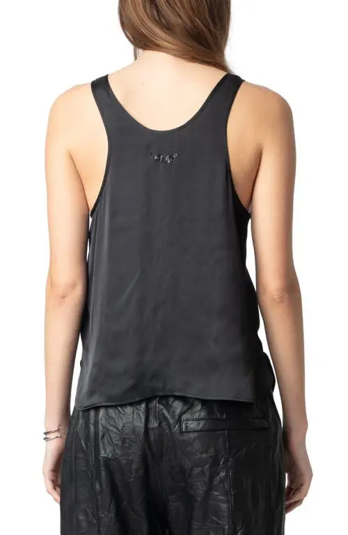 Zadig&Voltaire Tarys Satin Tank - Black