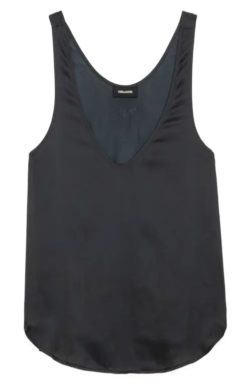 Zadig&Voltaire Tarys Satin Tank - Black