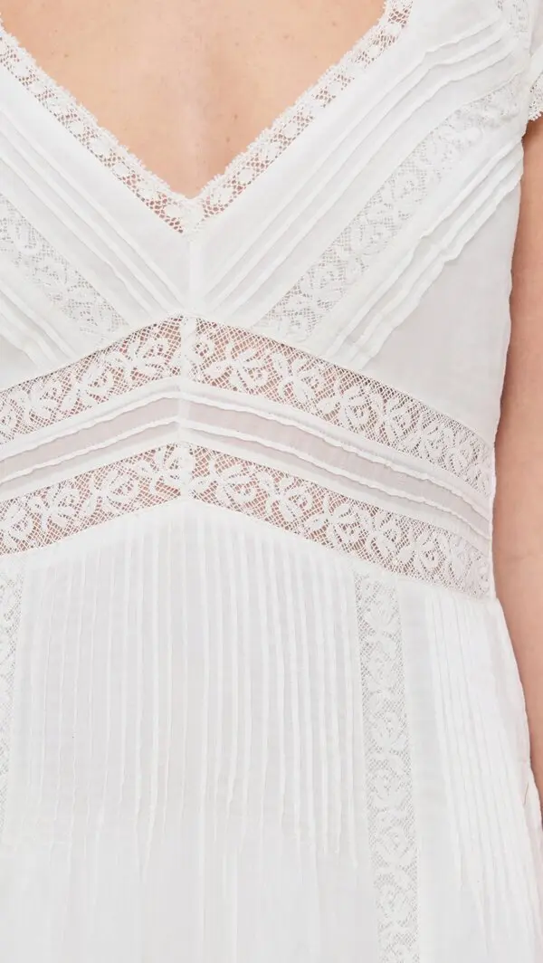 LoveShackFancy Suvi Dress - White