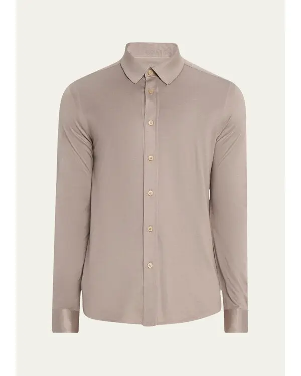 Brioni Silk Pique Sport Shirt