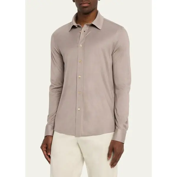Brioni Silk Pique Sport Shirt