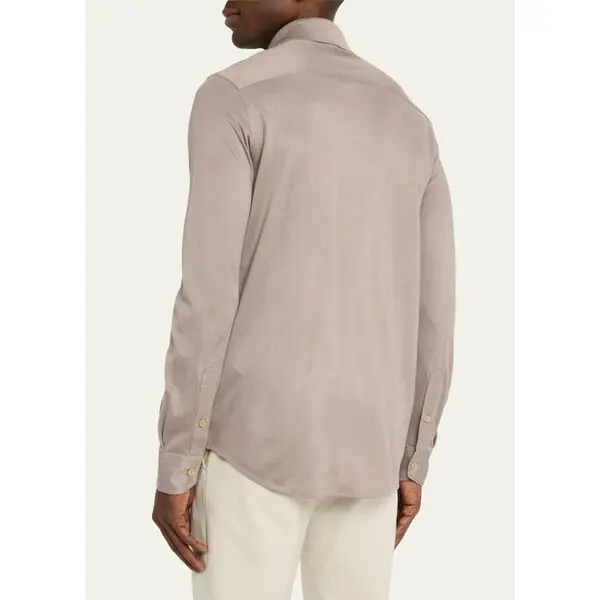 Brioni Silk Pique Sport Shirt