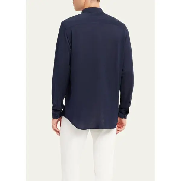 Brioni Silk Pique Sport Shirt
