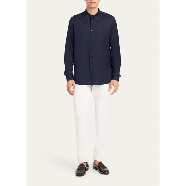 Brioni Silk Pique Sport Shirt