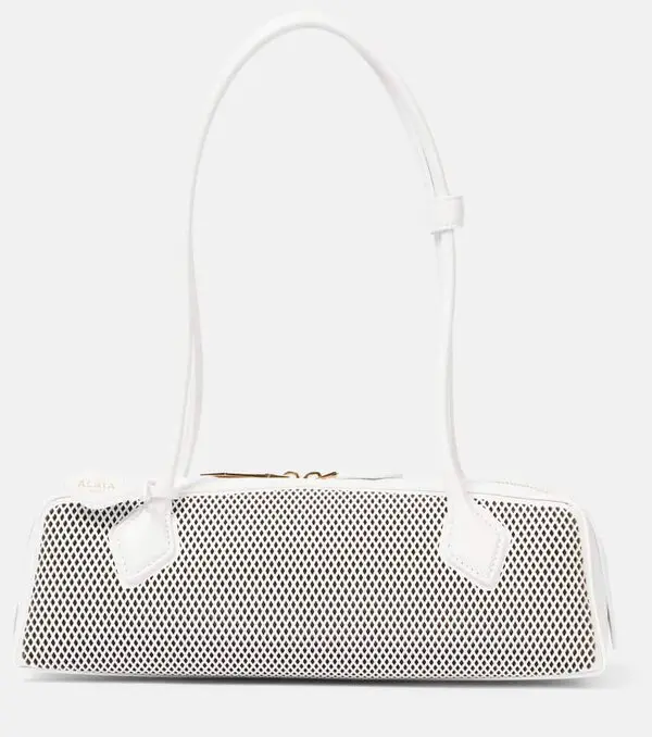 Alaïa Le Teckel Medium Leather Shoulder Bag - White