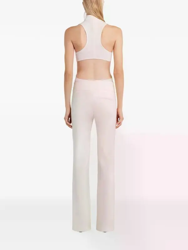 COURREGES Mock-neck Sleeveless Top