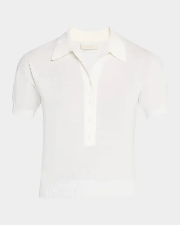 Faithfull The Brand Sable Polo Shirt - White