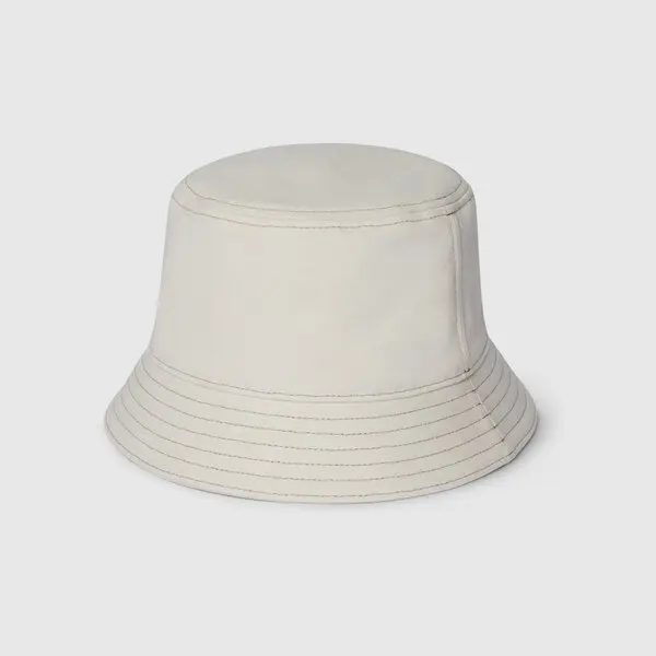 Gucci Cotton Canvas Bucket Hat - White | Editorialist display picture 1