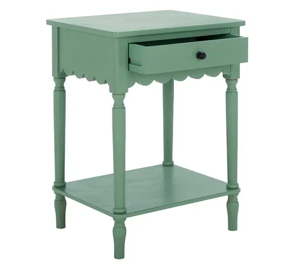 SAFAVIEH Haven Scalloped Drawer Accent Table