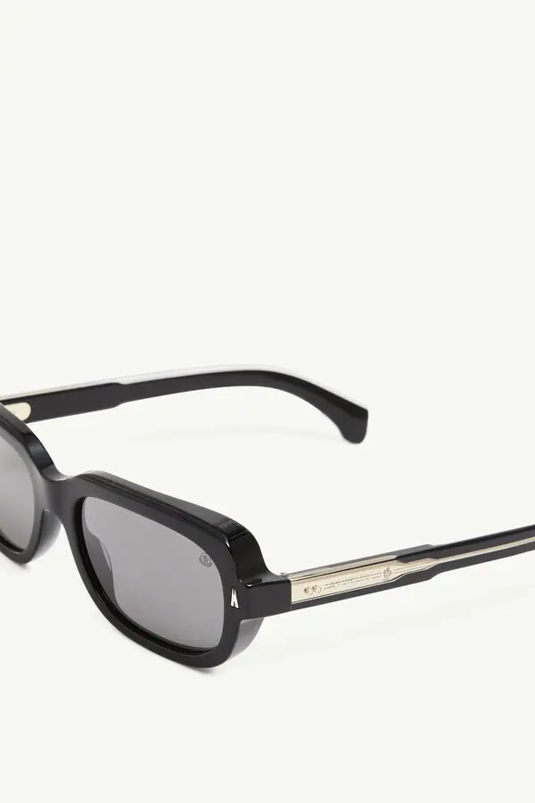 Moncler Suntrap Rectangle Sunglasses - Black