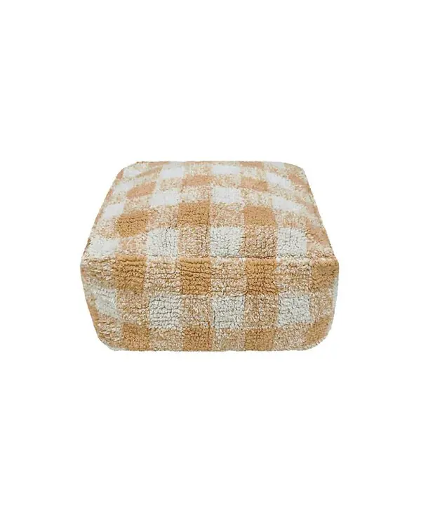 LORENA CANALS Vichy Pouf - Natural/light Honey