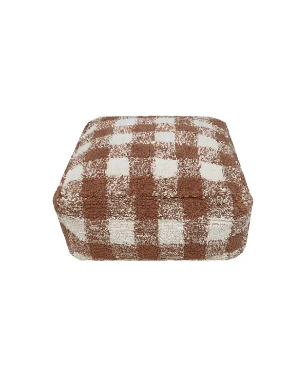 LORENA CANALS Vichy Pouf - Natural/toffee
