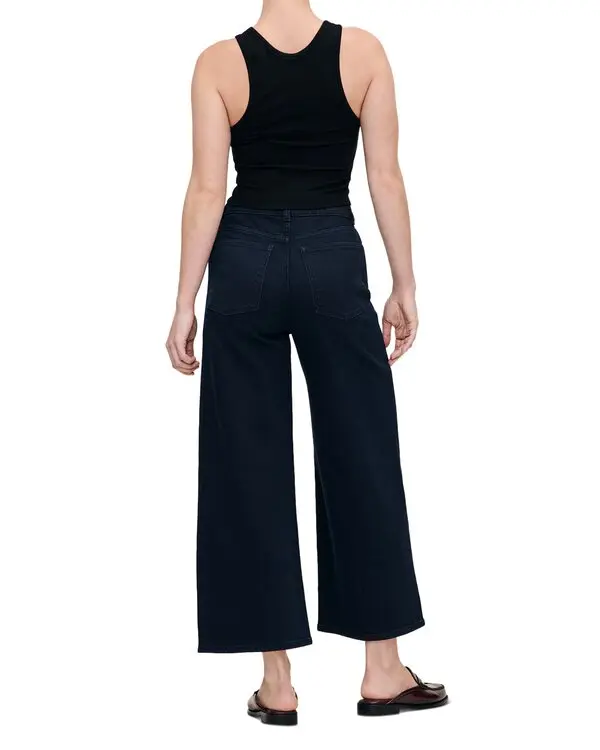 DL1961 Petite Hepburn Wide Leg High Rise Ankle Jeans