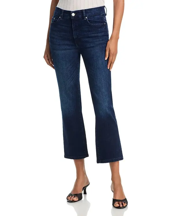 DL1961 Petite Halle Instasculpt Straight Leg High-rise Jeans - Mediterranean