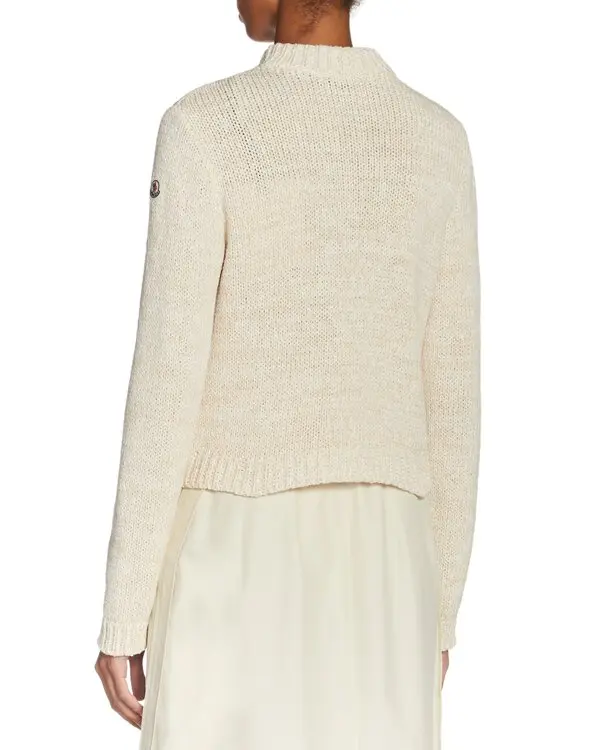 Moncler Padded Mixed Media Jacket - Natural