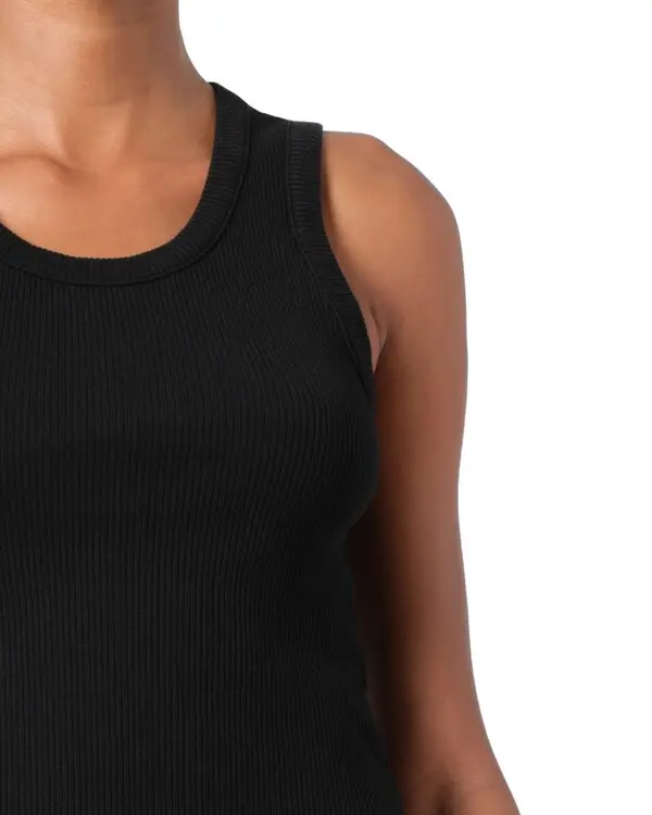 AGOLDE Ribbed Poppy Tank Top - Black