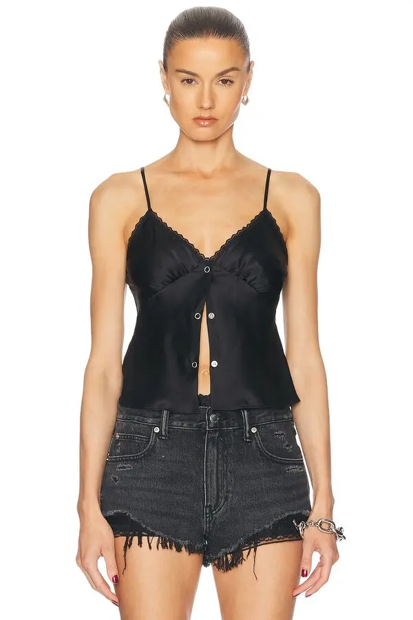 Alexander Wang Snap Front Camisole Top