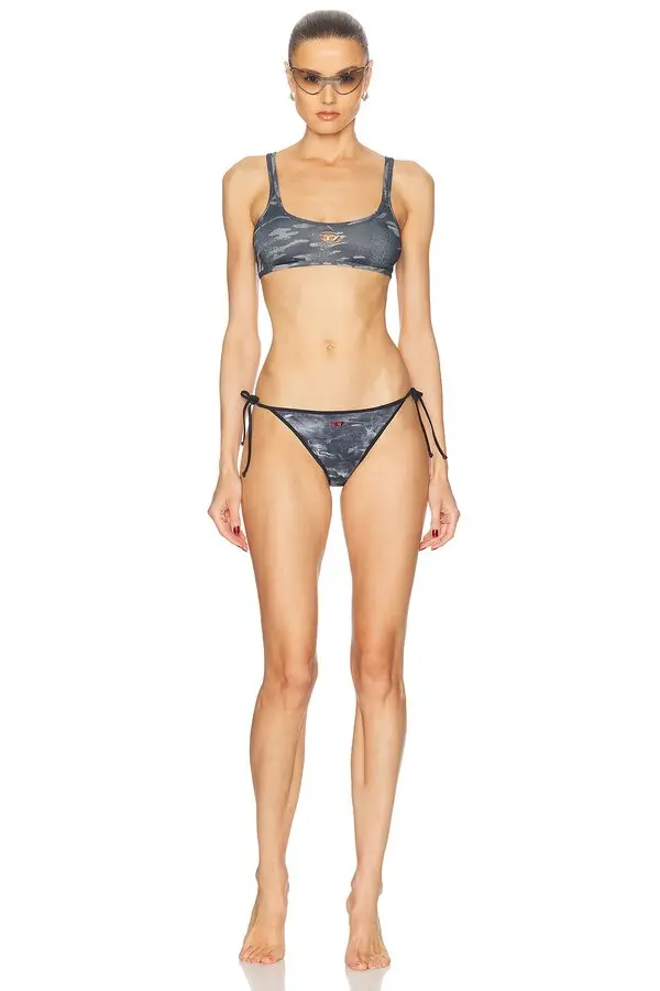 DIESEL Camouflage Bikini Top