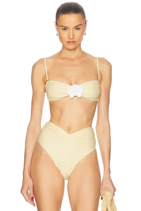 SHANI SHEMER Callisto Bikini Top - Butter