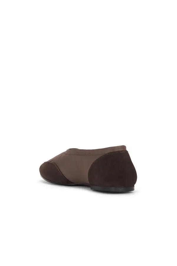 Staud Alba Sport Ballet Flat - Espresso