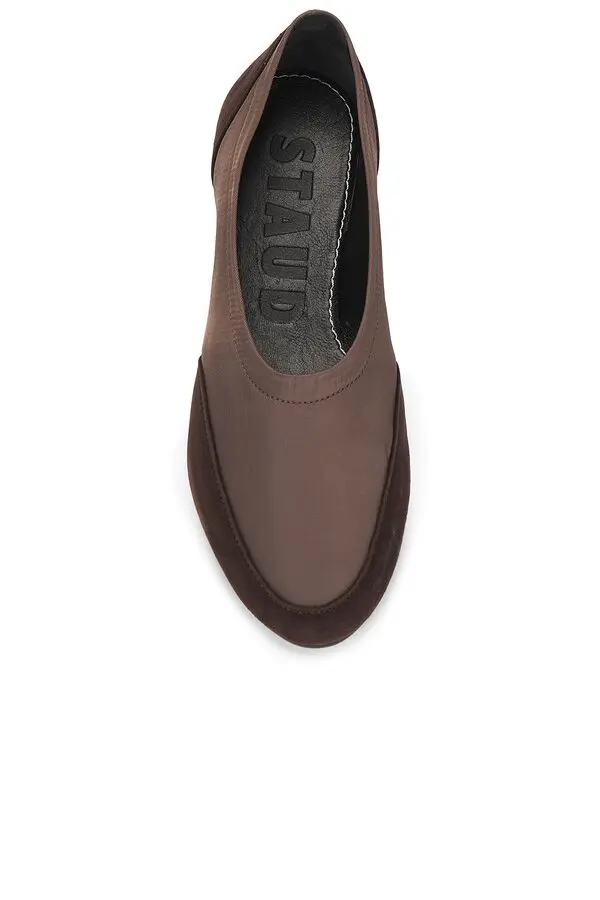 Staud Alba Sport Ballet Flat - Espresso