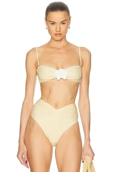 SHANI SHEMER Callisto Bikini Top - Butter