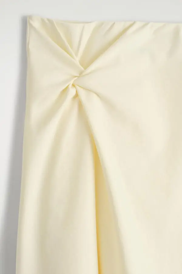 Cos Twisted Detail Asymmetrical Midi Skirt