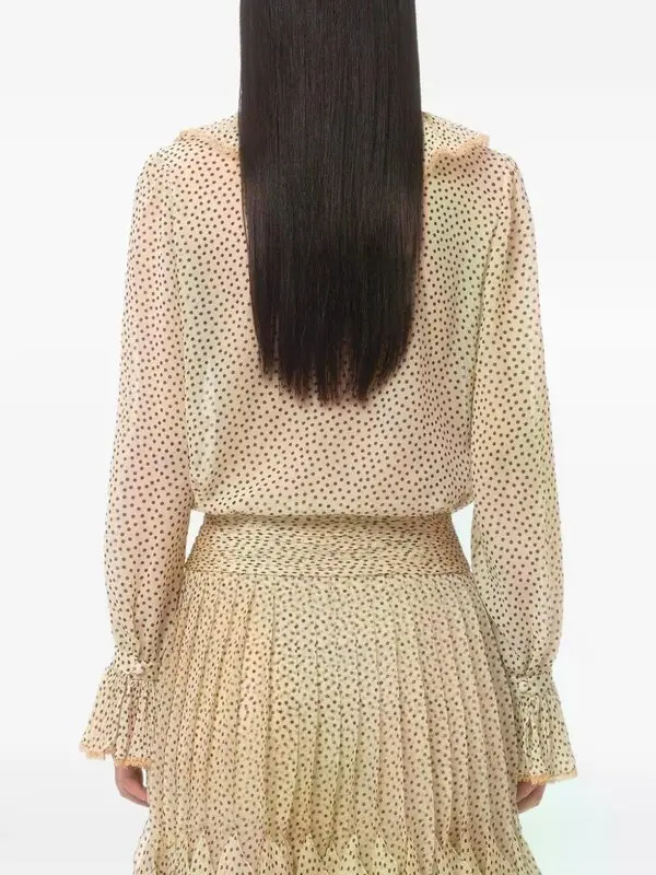 Valentino Garavani Printed Georgette Shirt - Neutrals