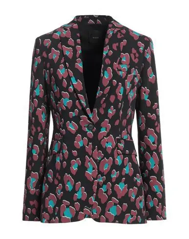 Pinko Single-breasted Leopard-print Crepe Blazer