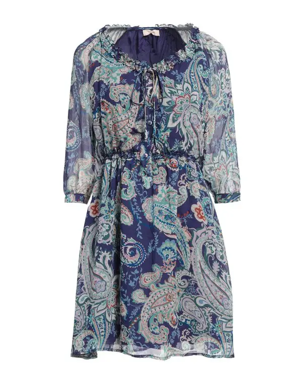 Liu Jo Crepe Mini Dress - Purple
