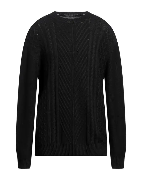 LOW BRAND Knitted Sweater - Black