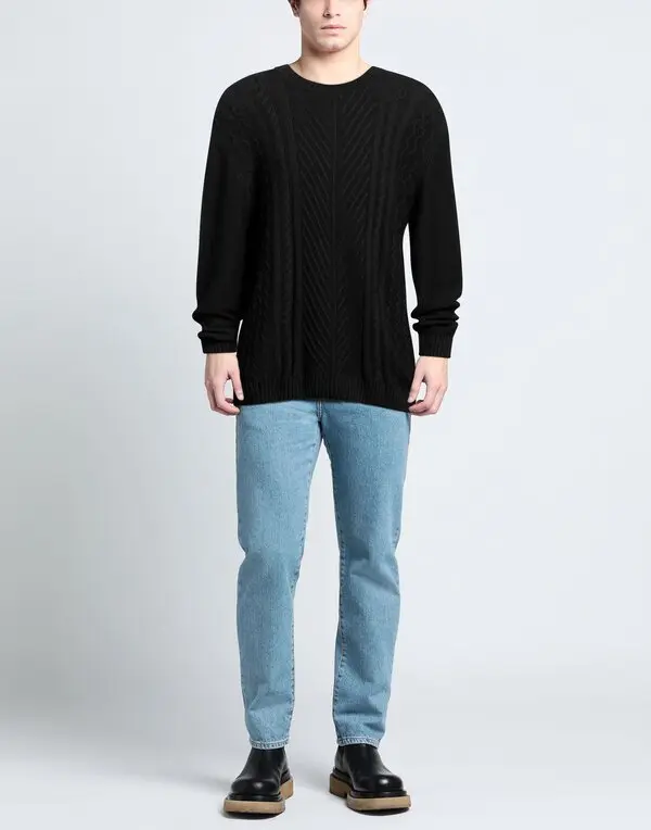 LOW BRAND Knitted Sweater - Black