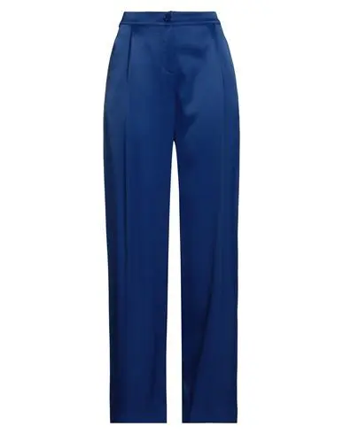 Patrizia Pepe Wide-leg Satin Pants - Blue