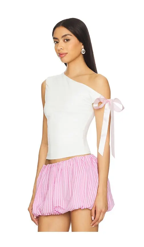 MORE TO COME Raquel Tie Sleeve Top