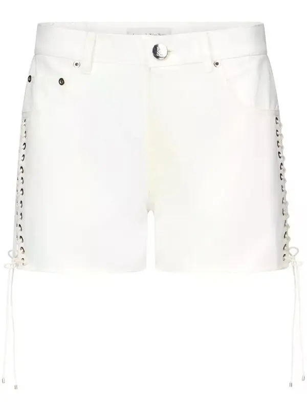 LUDOVIC DE SAINT SERNIN Logo-patch Shorts - White