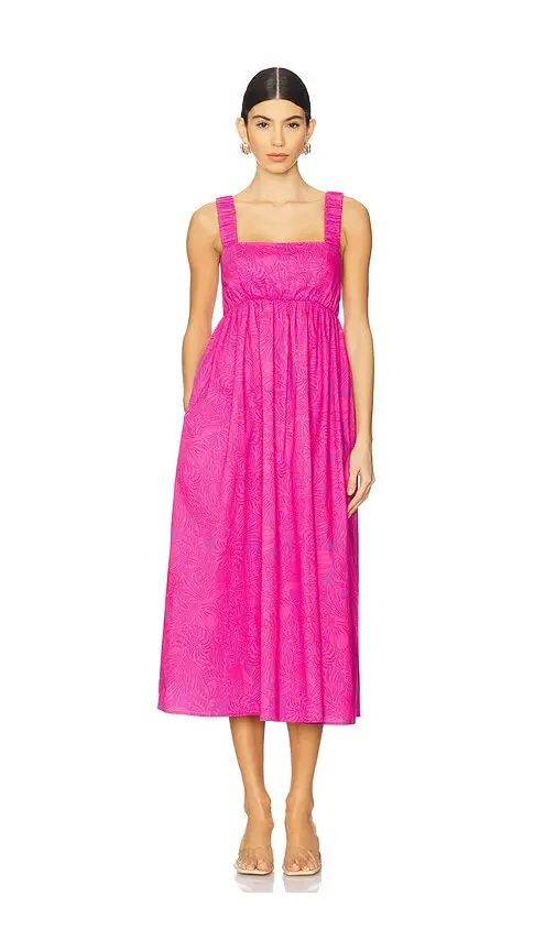 open lace back dress Garden Midi Dress ~ Pink Luxe Satin  Show Me Your Mumu